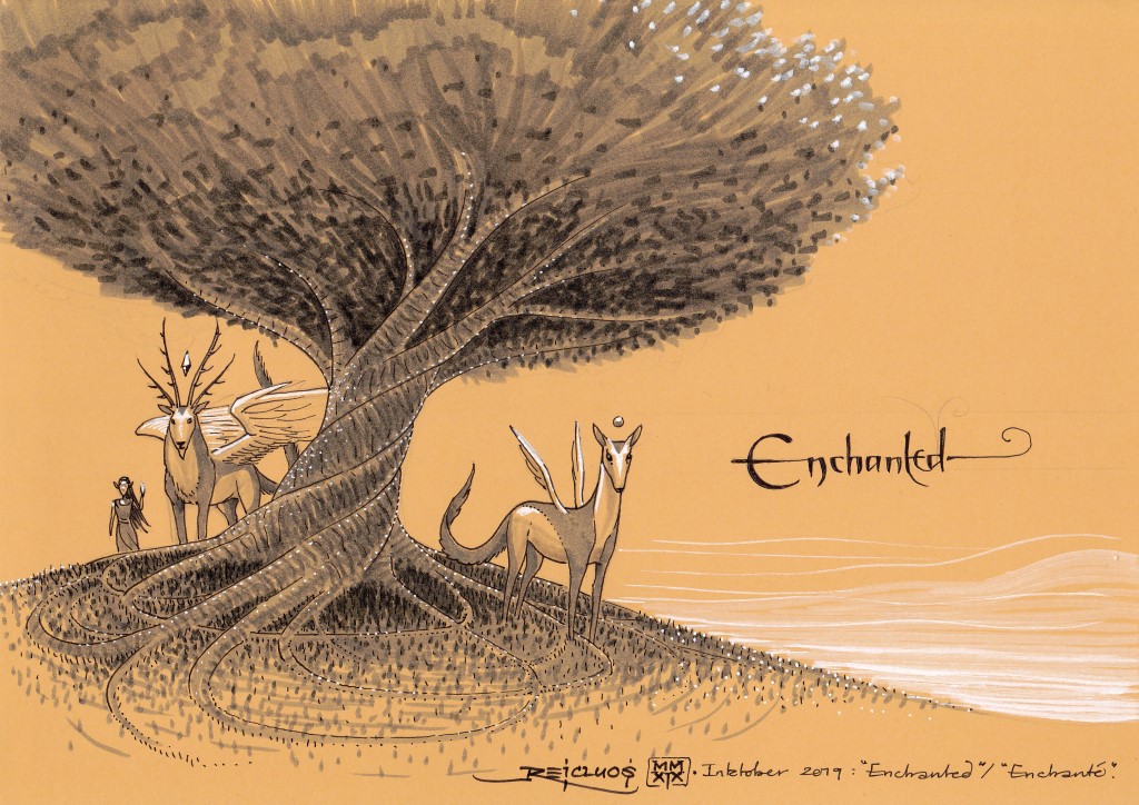 Inktober 2019 : Enchanted / Enchanté - ReicluoS